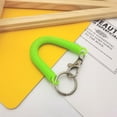 Retractable Coil Spring Keychain Spiral Cord Coil Keychain Holder Coil ...