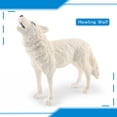 D Simulation White Wolf Animal Model Toy Walking Wolf Adult Desktop ...