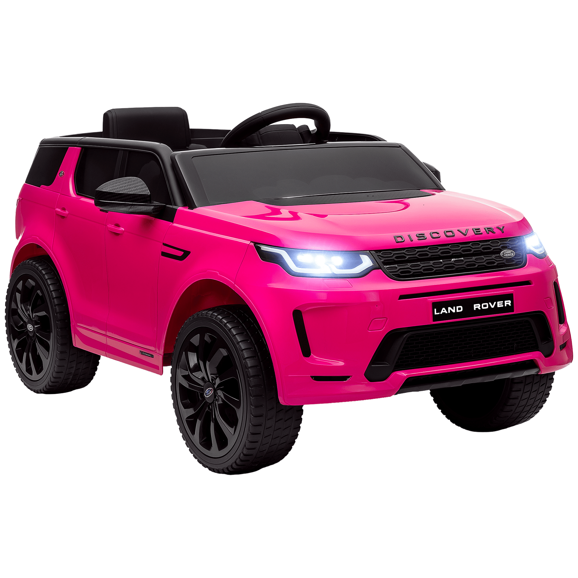 Qaba 12v Land Rover Licensed Kids Electric Rc Car  Toddler Ride On Toys Gift  Pink 41.7 L X 25.8 W X 20.1 H