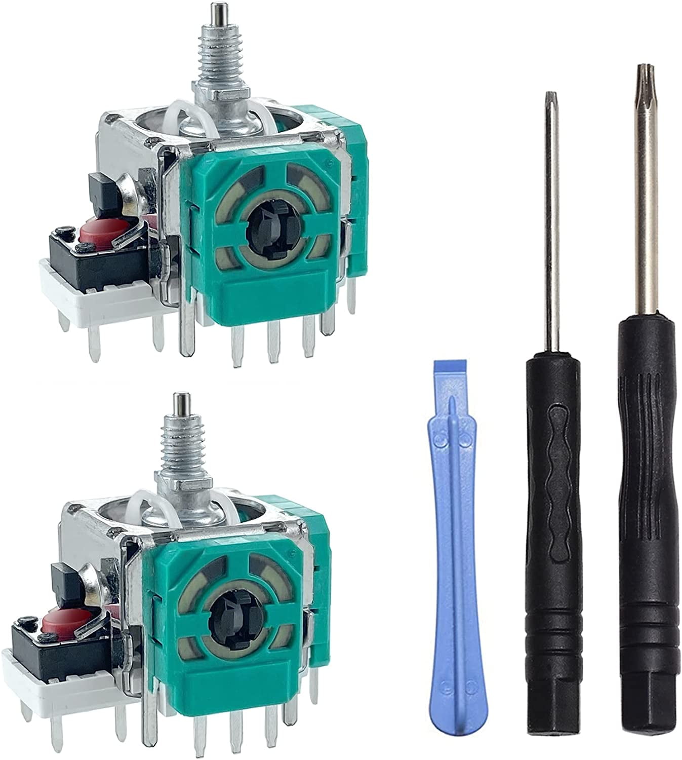 SHIQI-2 Pack Controller 3D Analog Joystick Thumb Sticks Replacement ...