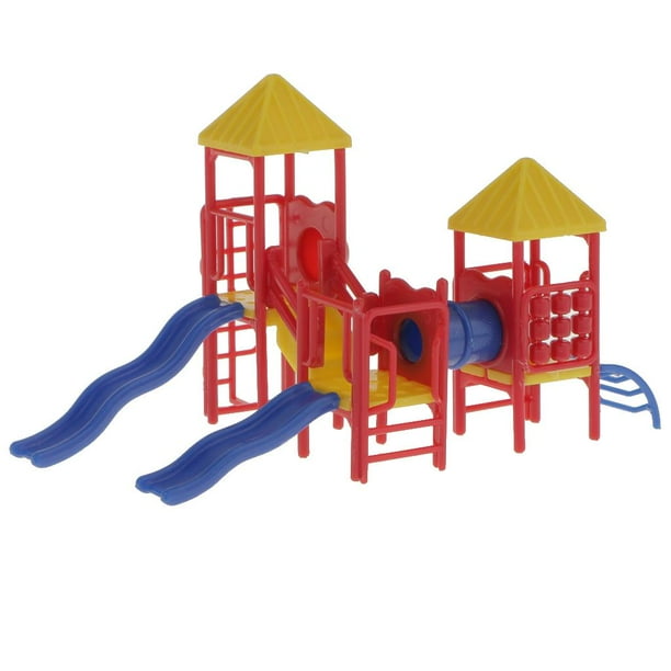 Shamjina Scale Train Accessories Children Facility Playground Equipment ...