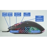 Manhattan RGB LED Wired Optical USB Gaming Mouse, Seven Buttons with ...