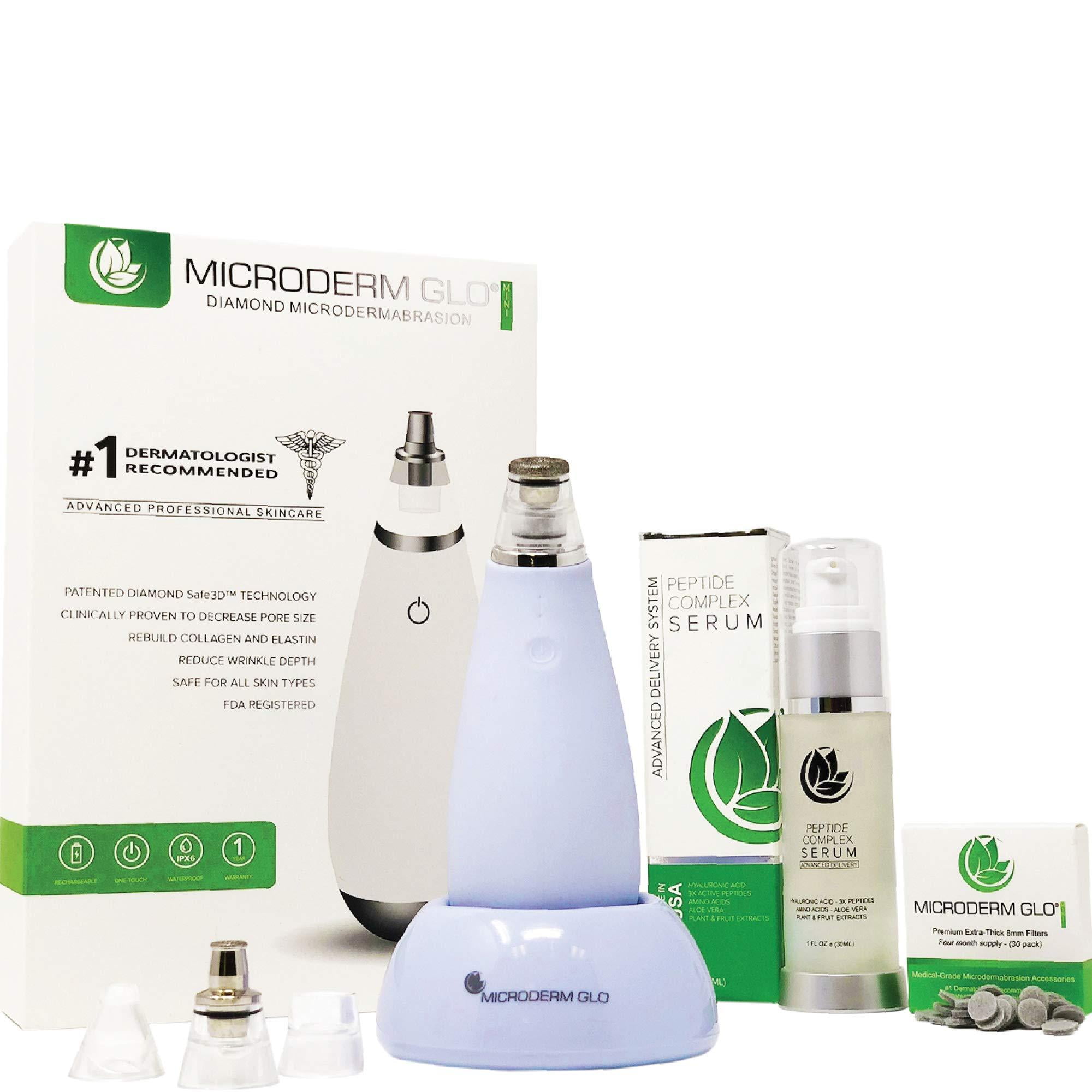 Microderm GLO MINI Premium Skincare Bundle - Includes Diamond ...
