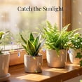 6 Pack Crystal Suncatcher, Garden Suncatchers with Gold Small Trellis ...