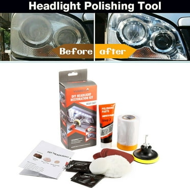 Car Ceramic Headlight Lens Restoration Repair Kit Polishing Cleaning ...