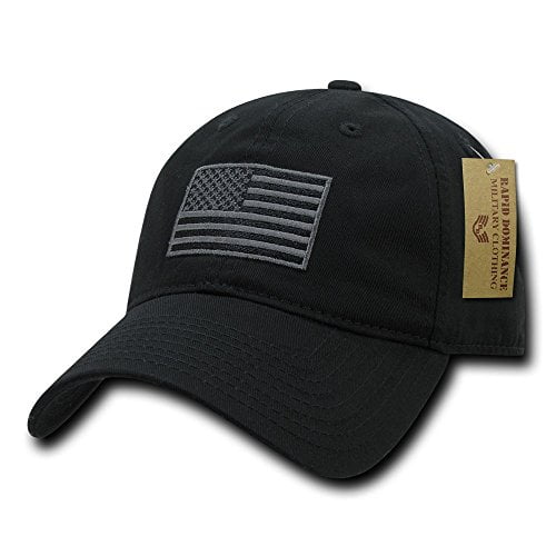 Rapid Dominance American Flag Embroidered Washed Cotton Baseball Cap ...