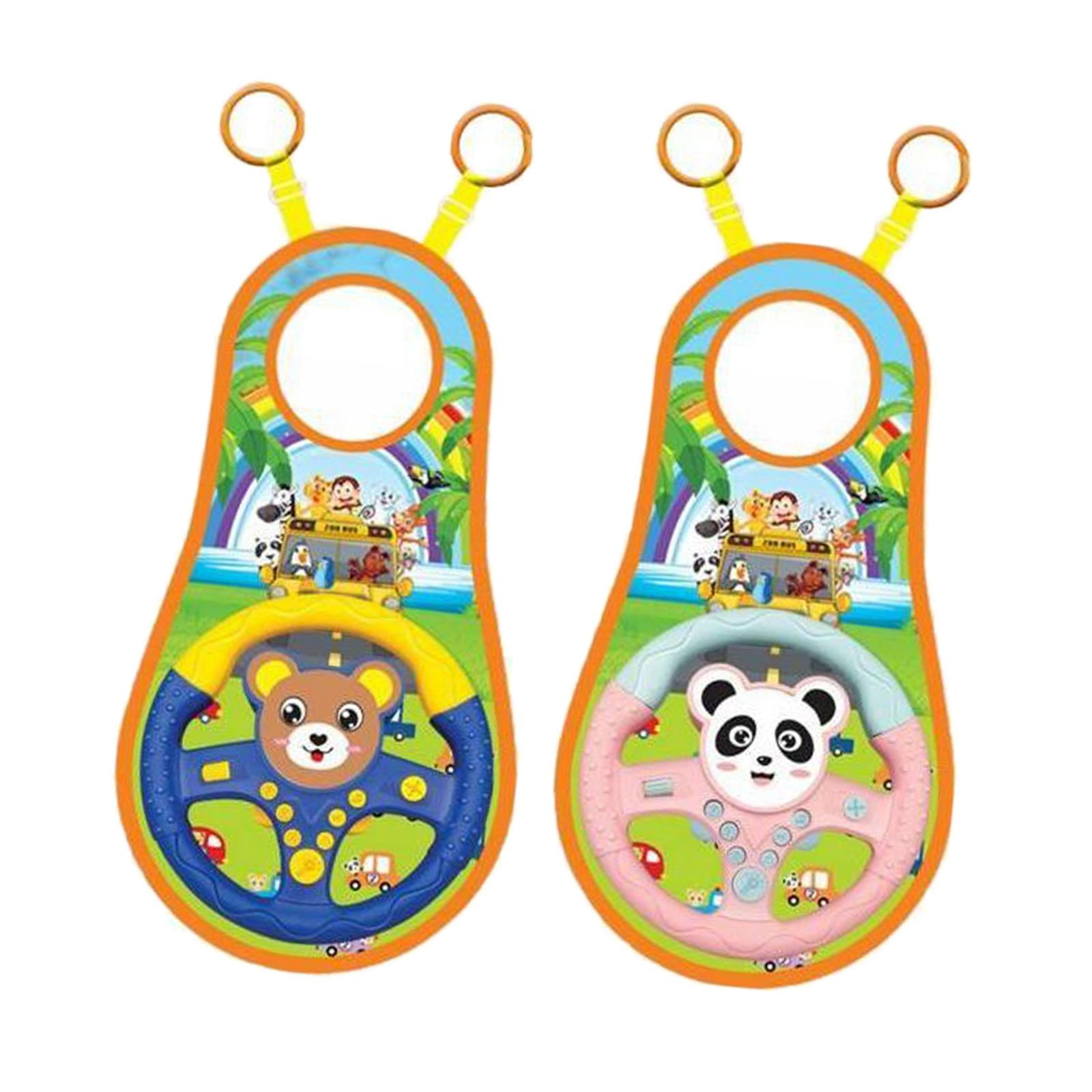 2 Pieces Simulation Steering Wheel Car Toy Interactive for Games Hugo ...