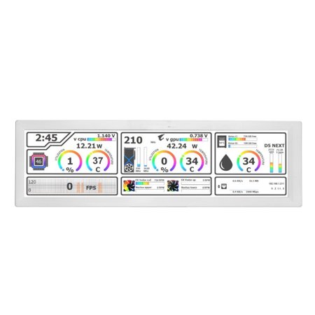 8.8 Inch Computer Temp Monitor, USB Screen for AIDA64 PC CPU RAM Sensor ...