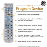 GE 6-Device Backlit Big Button Universal TV Remote Control in Silver, 33712 - Walmart.com