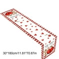 geerera Valentine's Day Table Runner, Heart Printed Tablecloth for ...