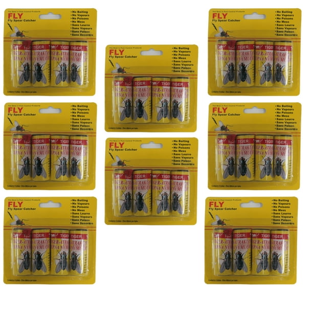 Tiger Fly Paper Strips, Fly Catcher Trap, Fly Ribbon, Fly Bait,Fly Trap ...