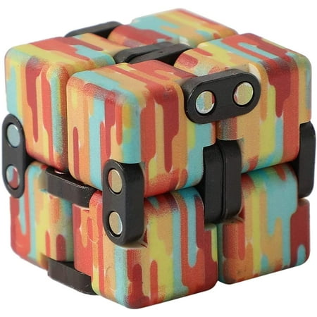 Infinity Cube Fidget Toy, Mini Stress Relieving Fidget Cube Fidget ...