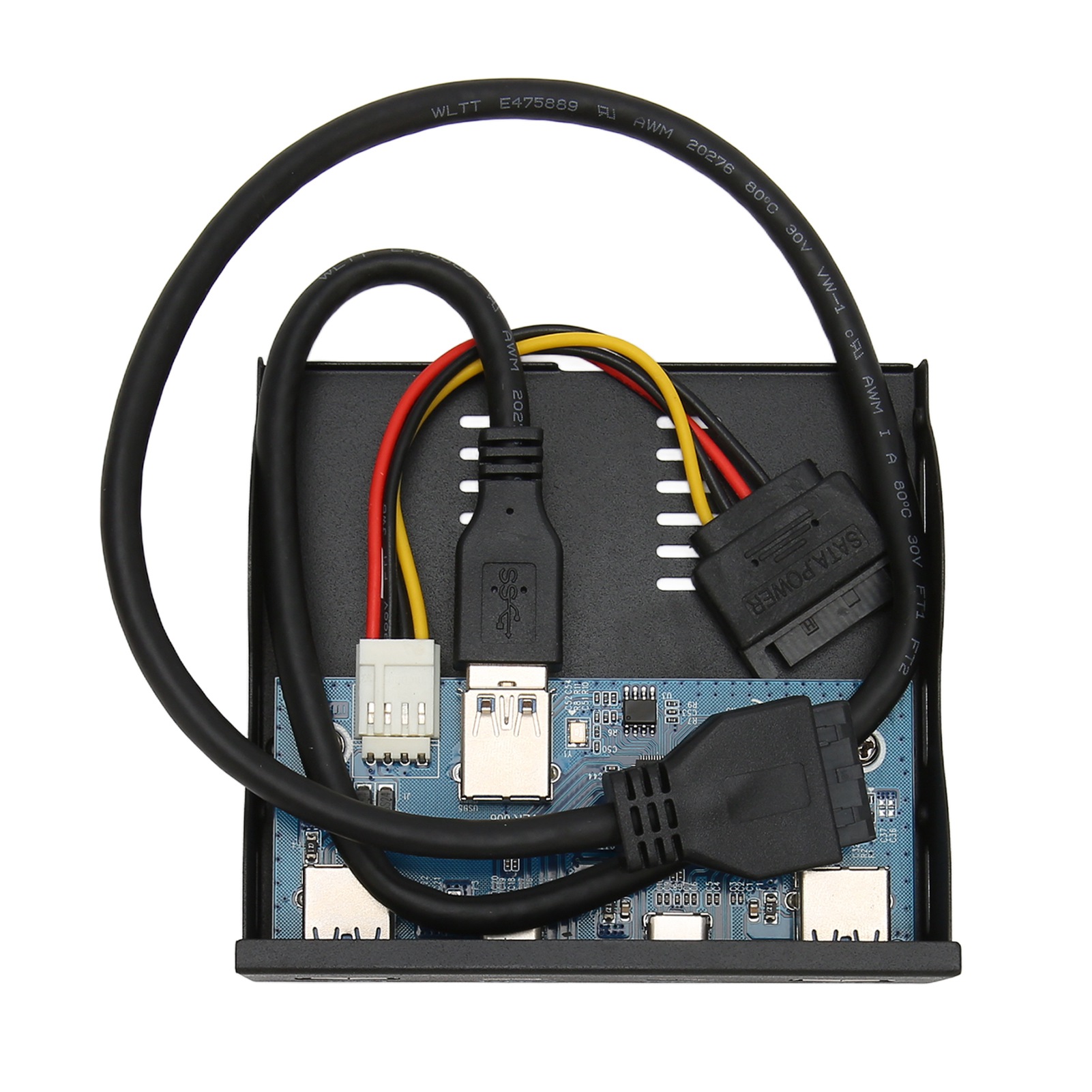 Floppy Drive Front Panel, Plug and Play USB Front Panel Hub 6 Ports ...