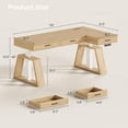 SEDETA 59 Inch L Shaped Electric Standing Desk with Drawers, Executive ...