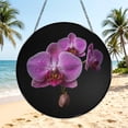 Chilfamy Round Stained Glass Window Suncatcher, Orchid Ornament with ...