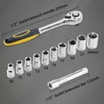 "Deli 12-Pc 1/2"" Drive Socket Set, Metric, 6-Point Wrench, 10 Sockets ...