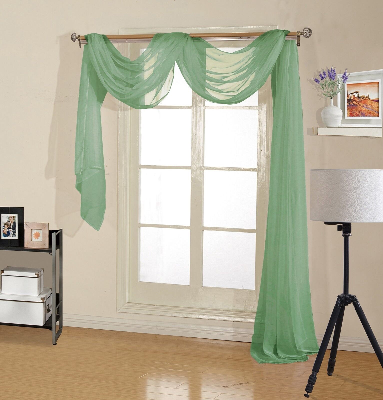 Sheer Voile Scarf Valance for Home Window & Event Design - Walmart.com