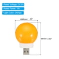 Uxcell USB Plug in Night Light 1W Portable Mini LED Lamp Bulb, Orange ...