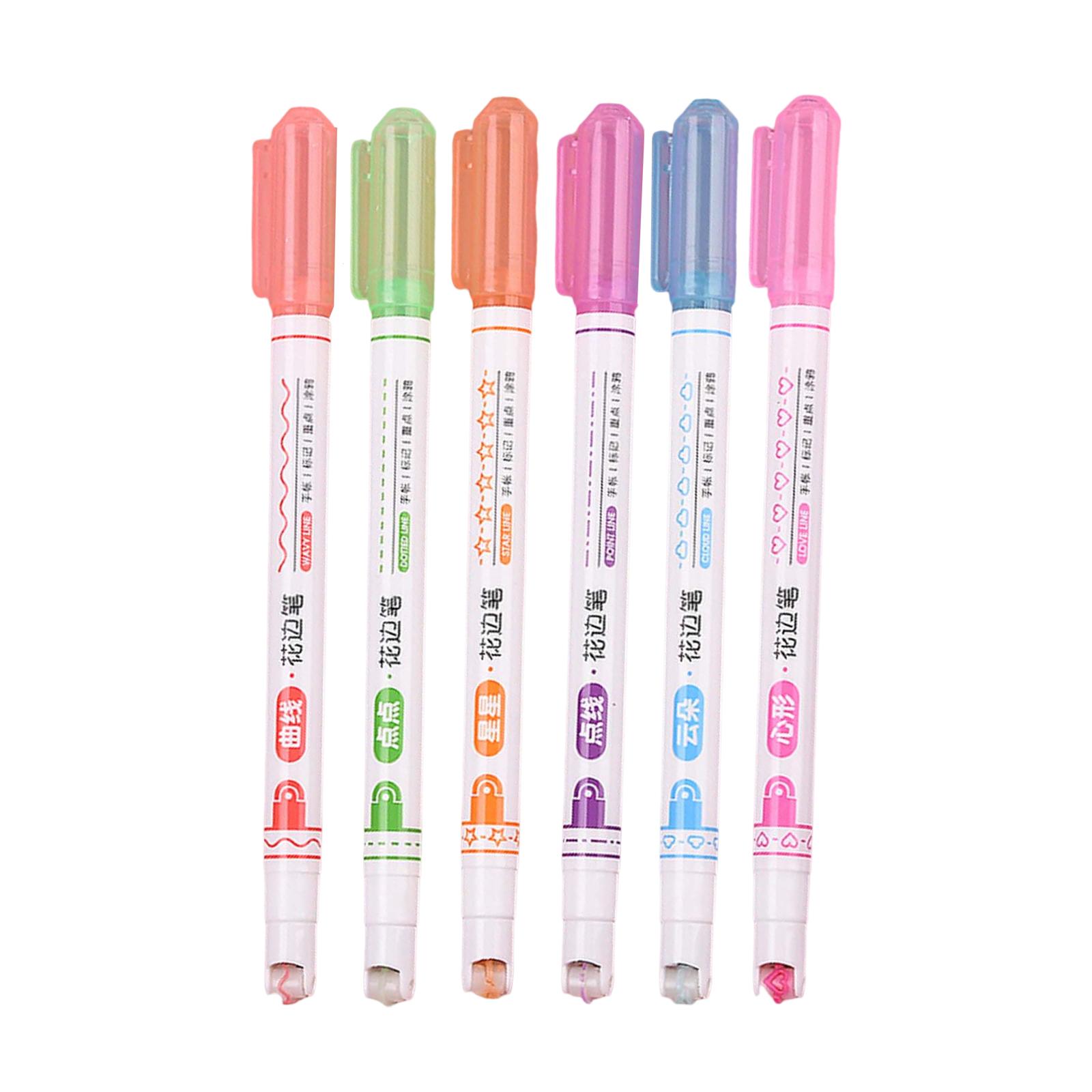 Double Line Outline Pens Highlighter Glitter Marker Paint Markers Art ...
