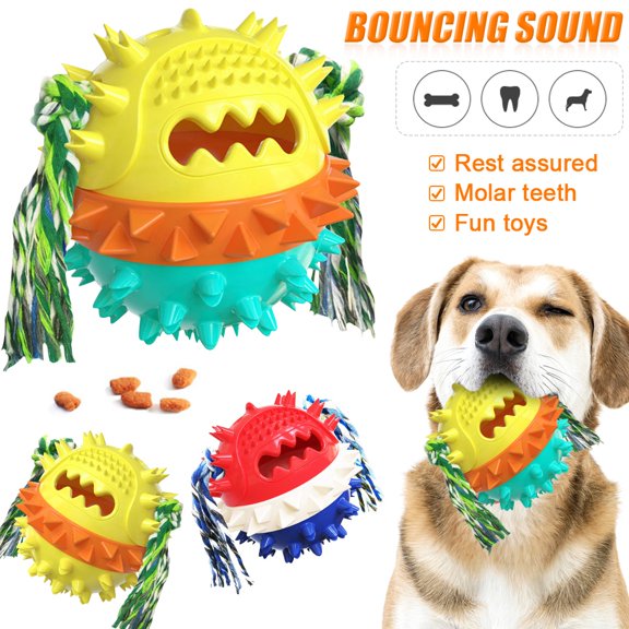 Chew King 2.5" Durable Rubber Fetch Balls Dog Toy, 8 Pack - Walmart.com