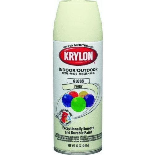 12 Oz Ivory Interior/Exterior Decorator Spray Paint [Set of 6 ...