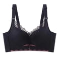 Bra for Women Supportive No Wire Lace Bra with Medium Thick for Small ...
