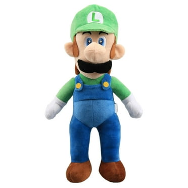 Super Mario Bros Luigi 16 inch Stuffed Plush Toy - Walmart.com