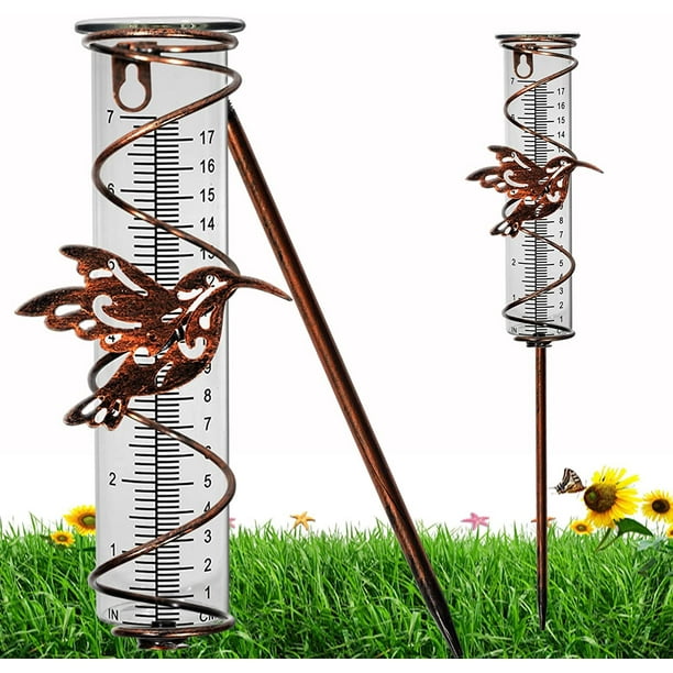 Rain Gauge with Detachable Spiral Shap, Garden Rain Water Meter ...