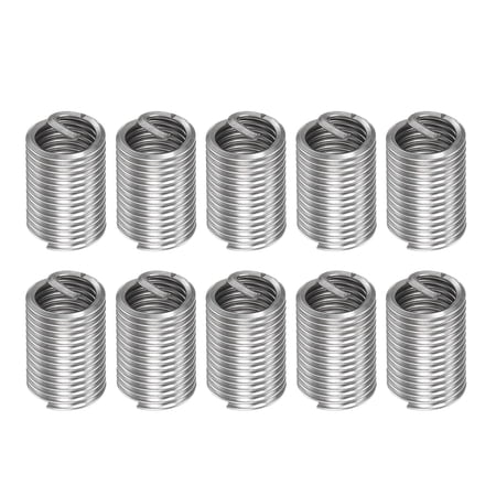Uxcell M12 x 1.75 2.5D 30mm 304 Stainless Steel Wire Thread Insert ...