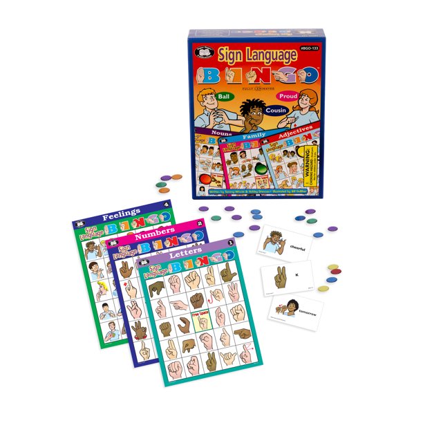 Super Duper Publications | American Sign Language Bingo Game ...