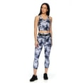 Reebok Women's Printed Medium Impact Cropped Bra Tank With Removable ...