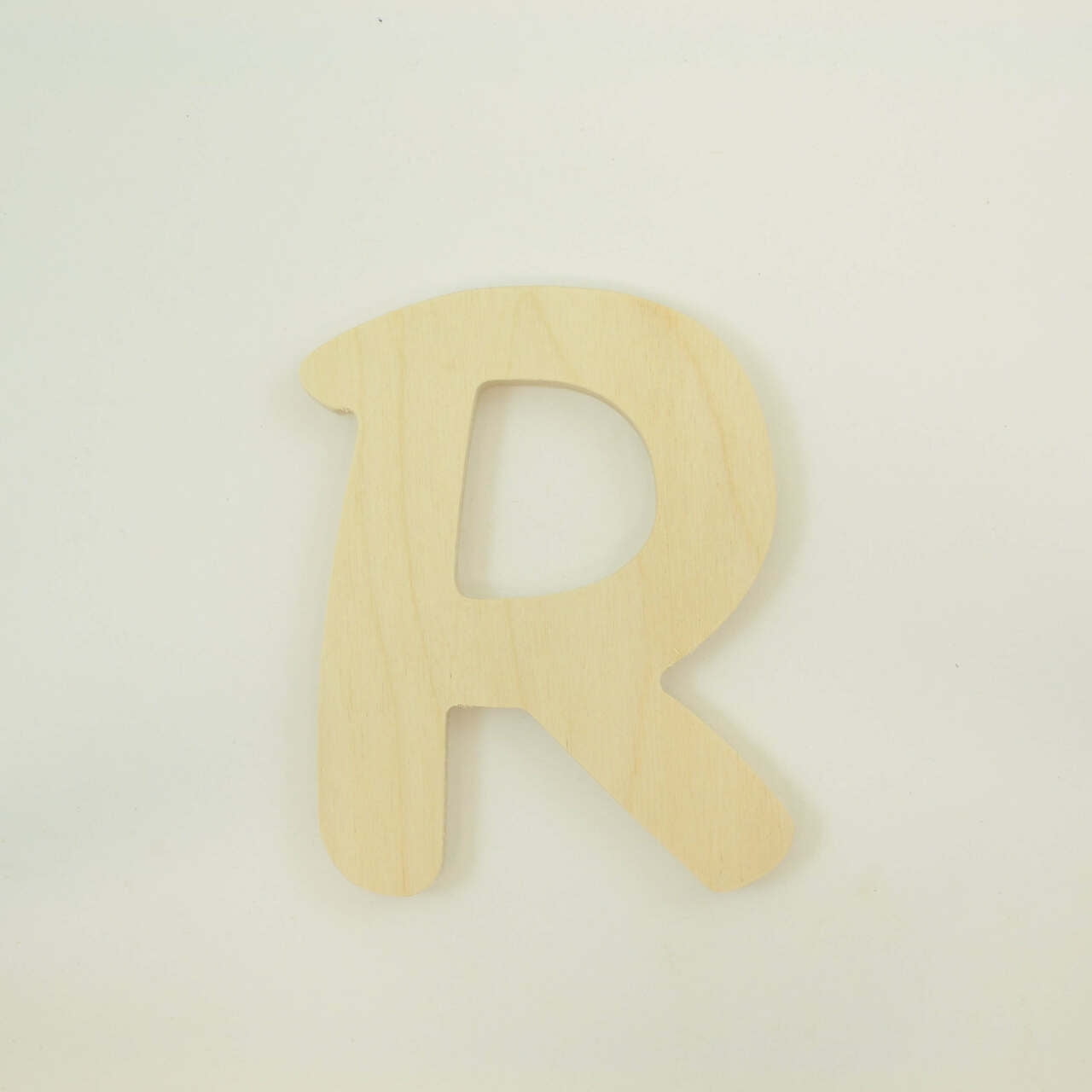 Package of 1, 10 Inch X 3/4" Thickness Baltic Birch Wood Letter R in ...