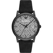 Emporio Armani Men's Armani Luigi Beige Dial Leather Strap Watch ...