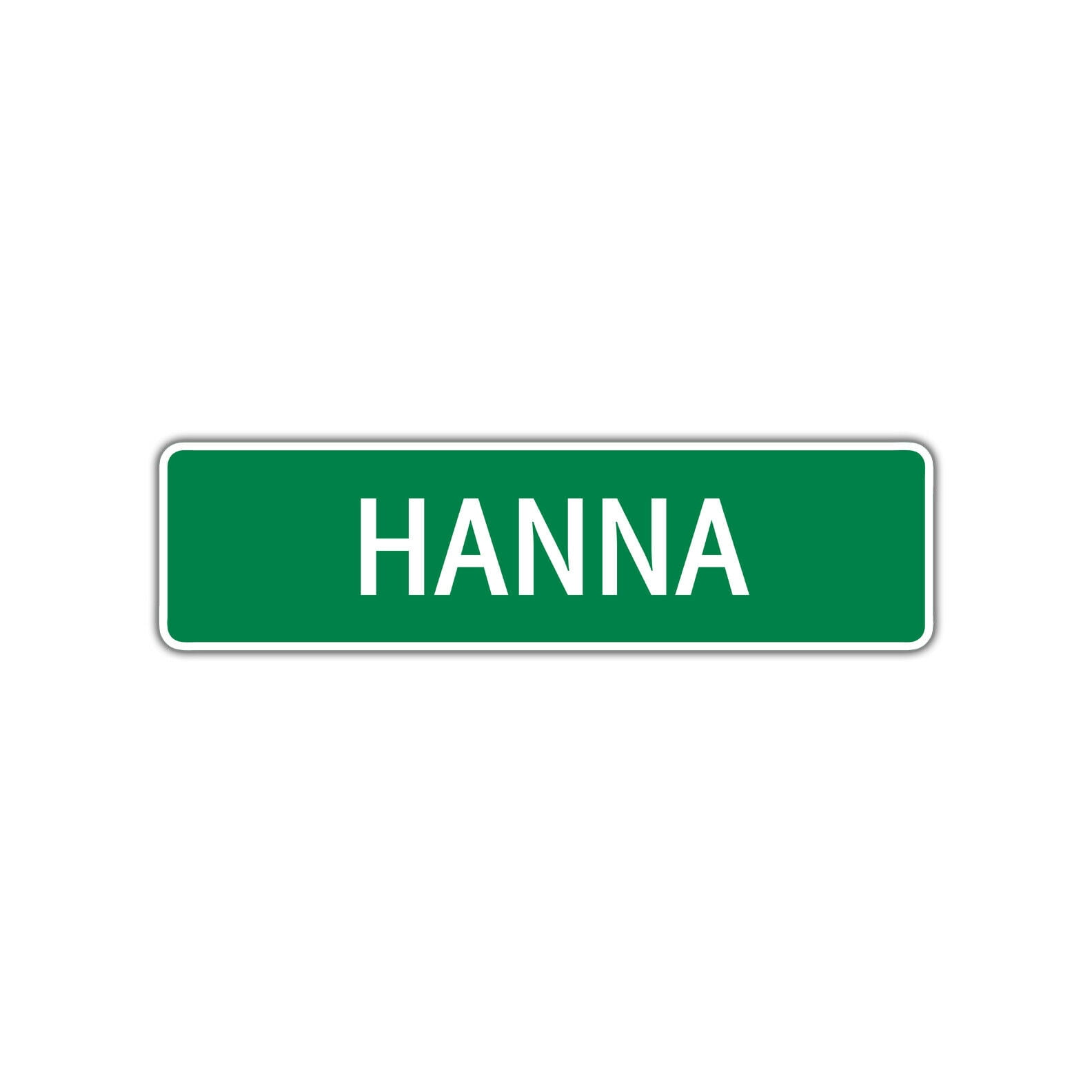 Hanna Girls Children Name Letter Printed Label Indoor Outdoor Unique ...
