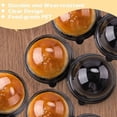 200 Pack Mini Cupcake Containers Clear Plastic Cake Box with Dome Lids ...