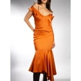 DARING DIVA Women's Stylish Asymmetrical Butterfly Sleeve Slip Dress S ...