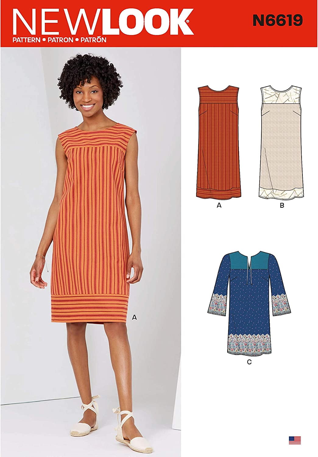 New Look Pattern N6619 Misses Dresses - Walmart.com