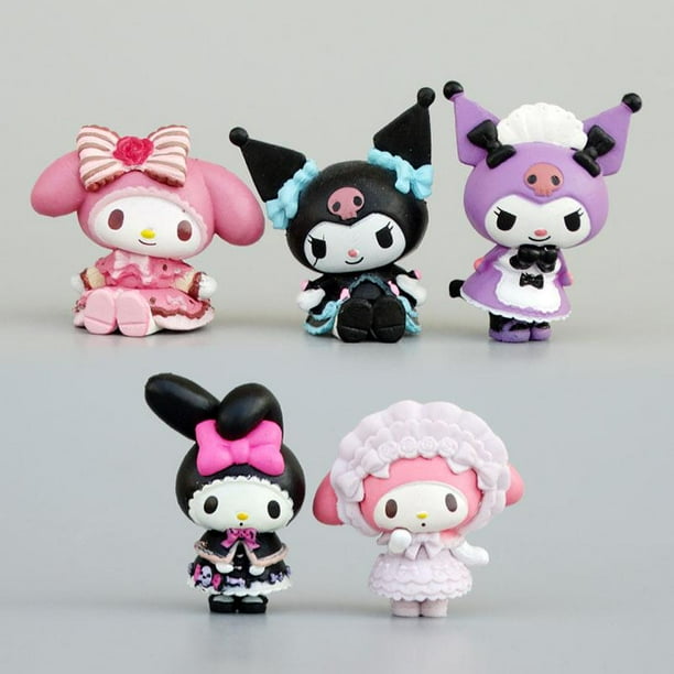 Figuras Kawaii BANYUO Hello Kitty Sanrio Mini Kuromi PVC 3,5-4,5 cm | Bodega Aurrera en línea