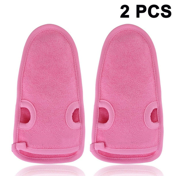 2pcs Exfoliating Gloves Body Scrub Exfoliator Dry Dead Flakey Skin Tan ...