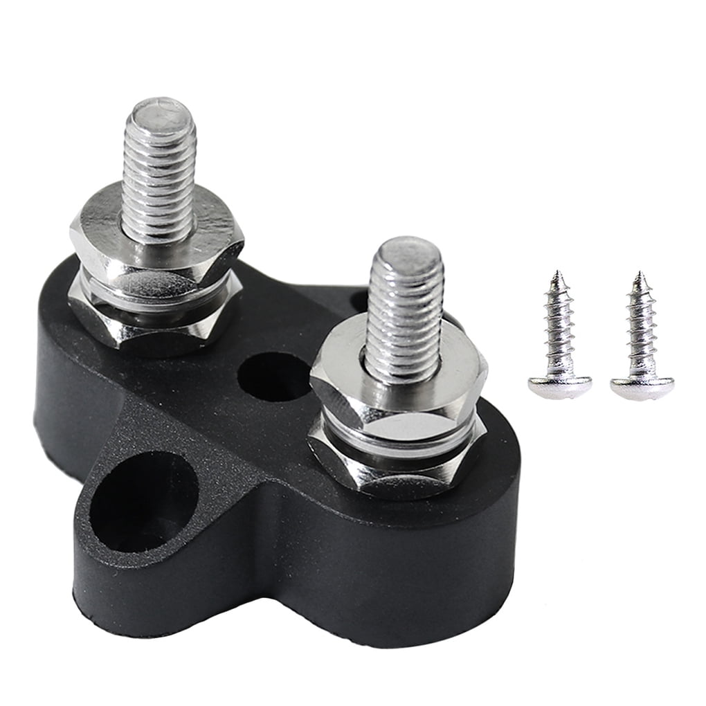 WuPeiSen6635 Car Boat 48V Black Insulated Negative Dual Terminal Studs ...