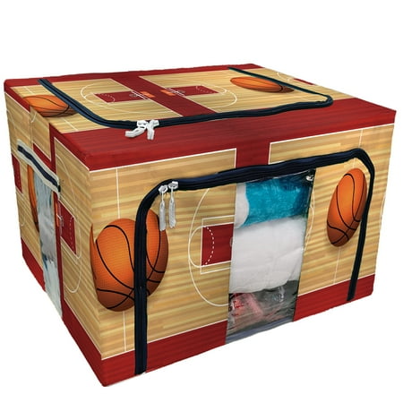 HATIART Basketball Hardwood Court Floor Storage Bag Clear Window ...