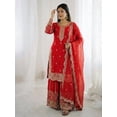 Satyam Creation Fandy Silk New Punjabi Style Sharara Suit For Women ...