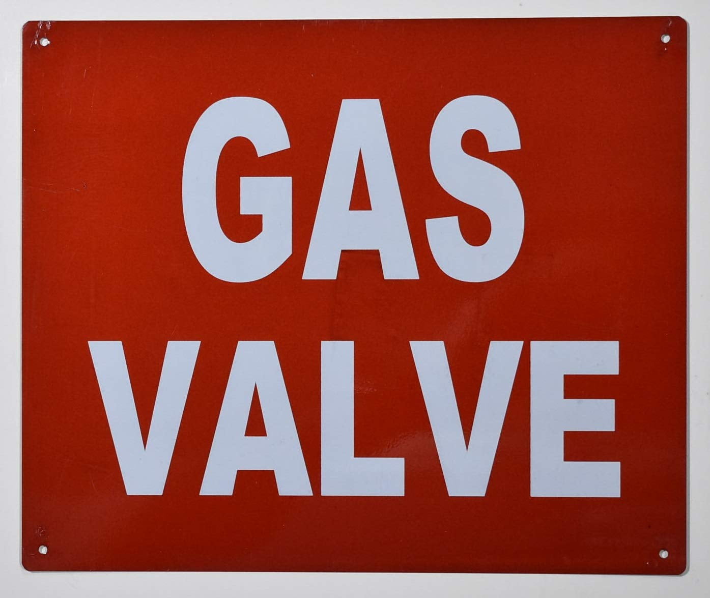 Gas Valve Sign (Aluminium Reflective, RED 10x12)(ref-2022-4) - Walmart.com