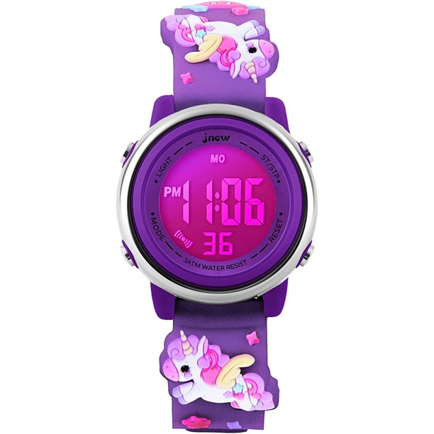 A ALPS Kids Digital Watches Sport Waterproof Wristwatch 3D Cartoon ...