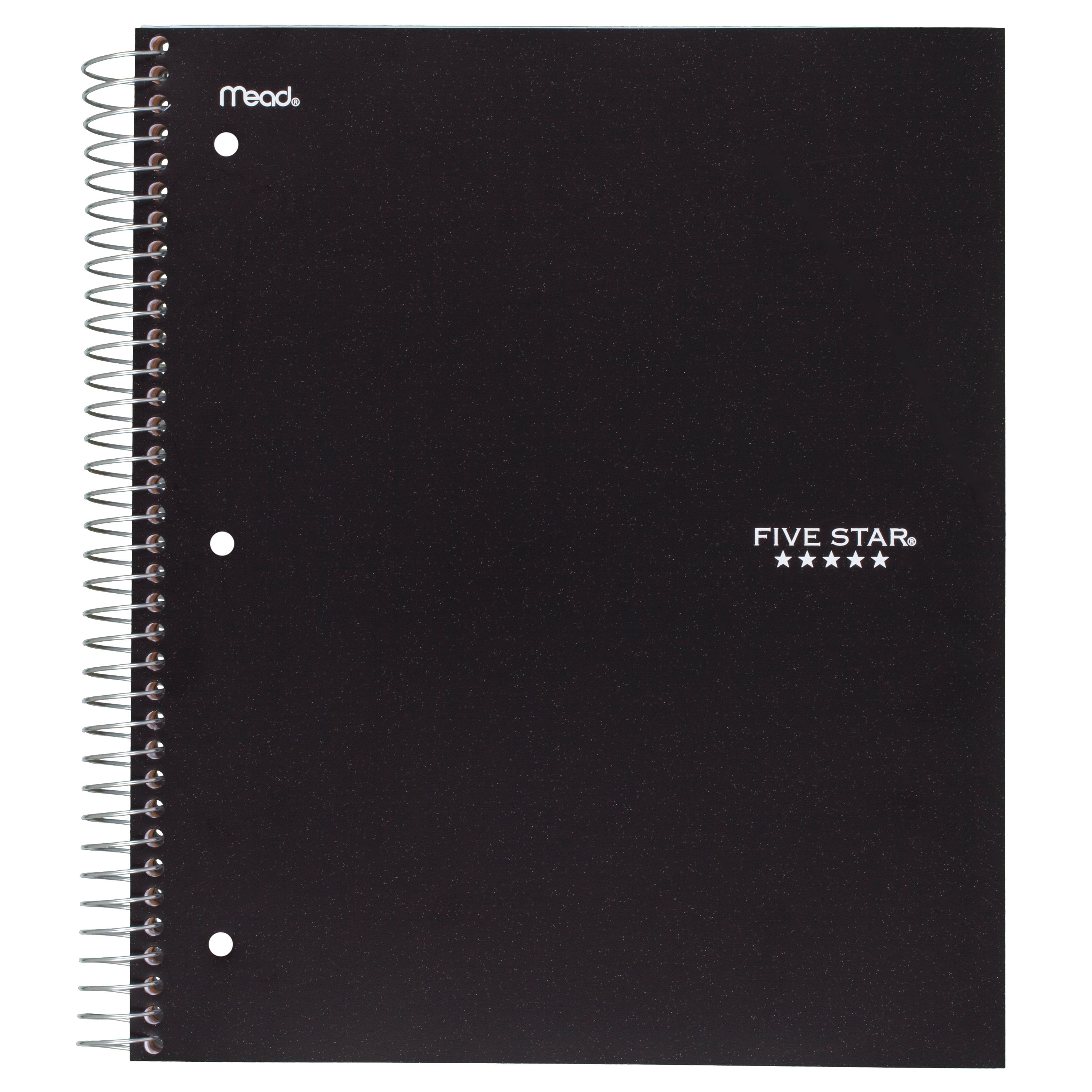 Five Star 1 Subject Notebook, Graph Ruled , 11" x 8 1/2", Black ...