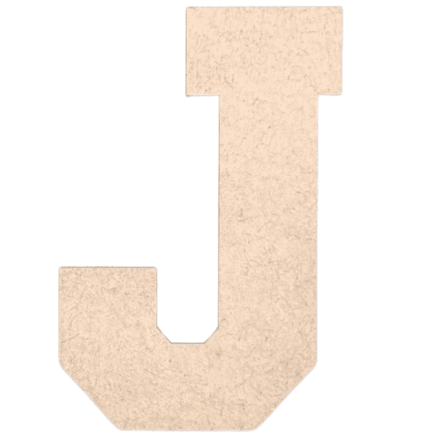Krafty Supply - 4" Tall MDF Letter J | 1/4" Thick |Collegiate|Wooden ...