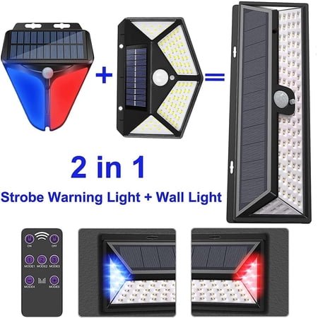 Solar Powered Alarm Light Three Side Led Body Sensor Wall Light,farm ...