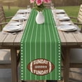 American Rugby Ball Table Runner 13x90in Non-Slip Cotton Linen Table ...