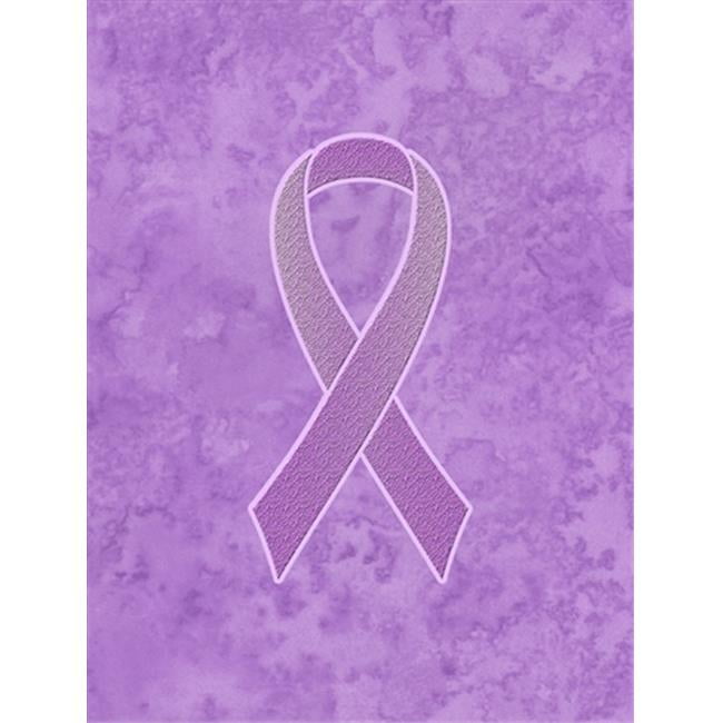 Lavender Ribbon for All Cancer Awareness Garden Flag Size - 11 x 15 In ...
