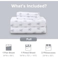 100% Cotton Sheets Full, Breathable, Naturally Cool Cotton Sheets, Soft ...